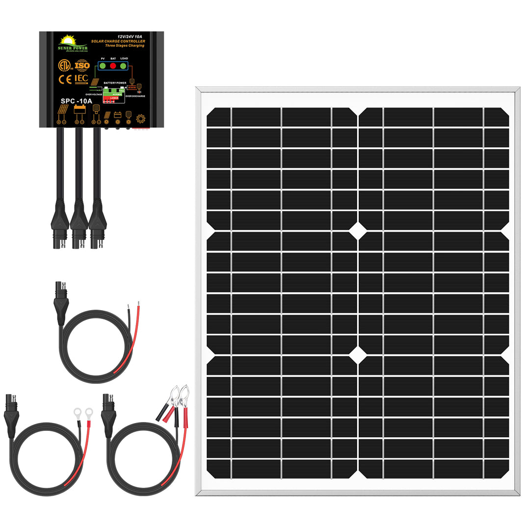 20W Mono Solar Panel Kit – SUNER POWER