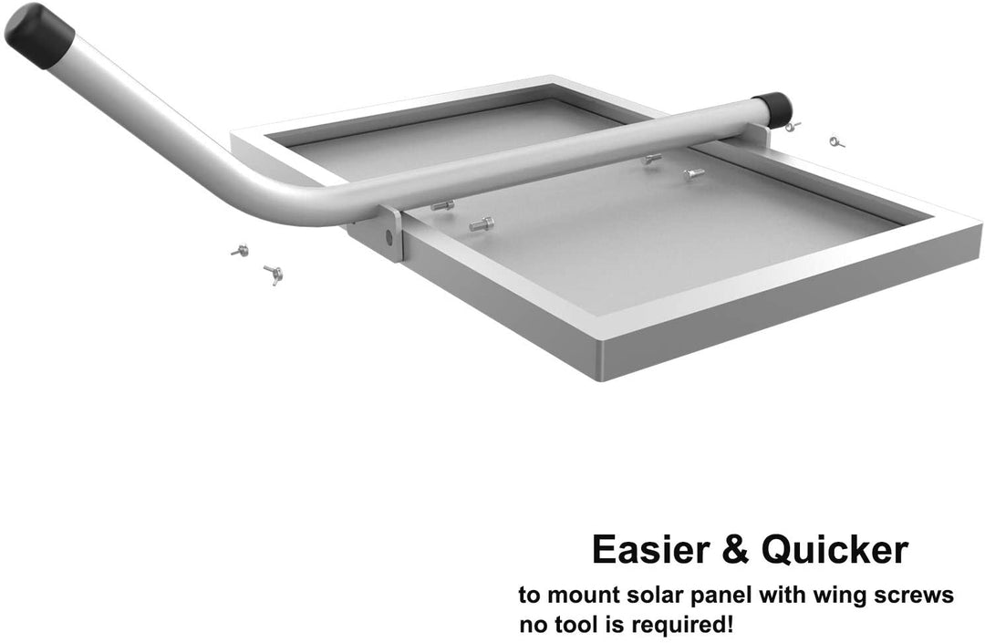 10 Watt Solar Panel Powered Charger Kit + + Tubular Mount Bracket for ...