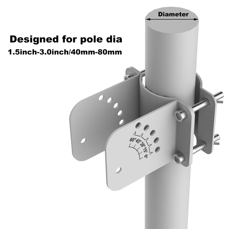 Adjustable Pole Mount Brackets for 20W 30W Solar Panel – SUNER POWER
